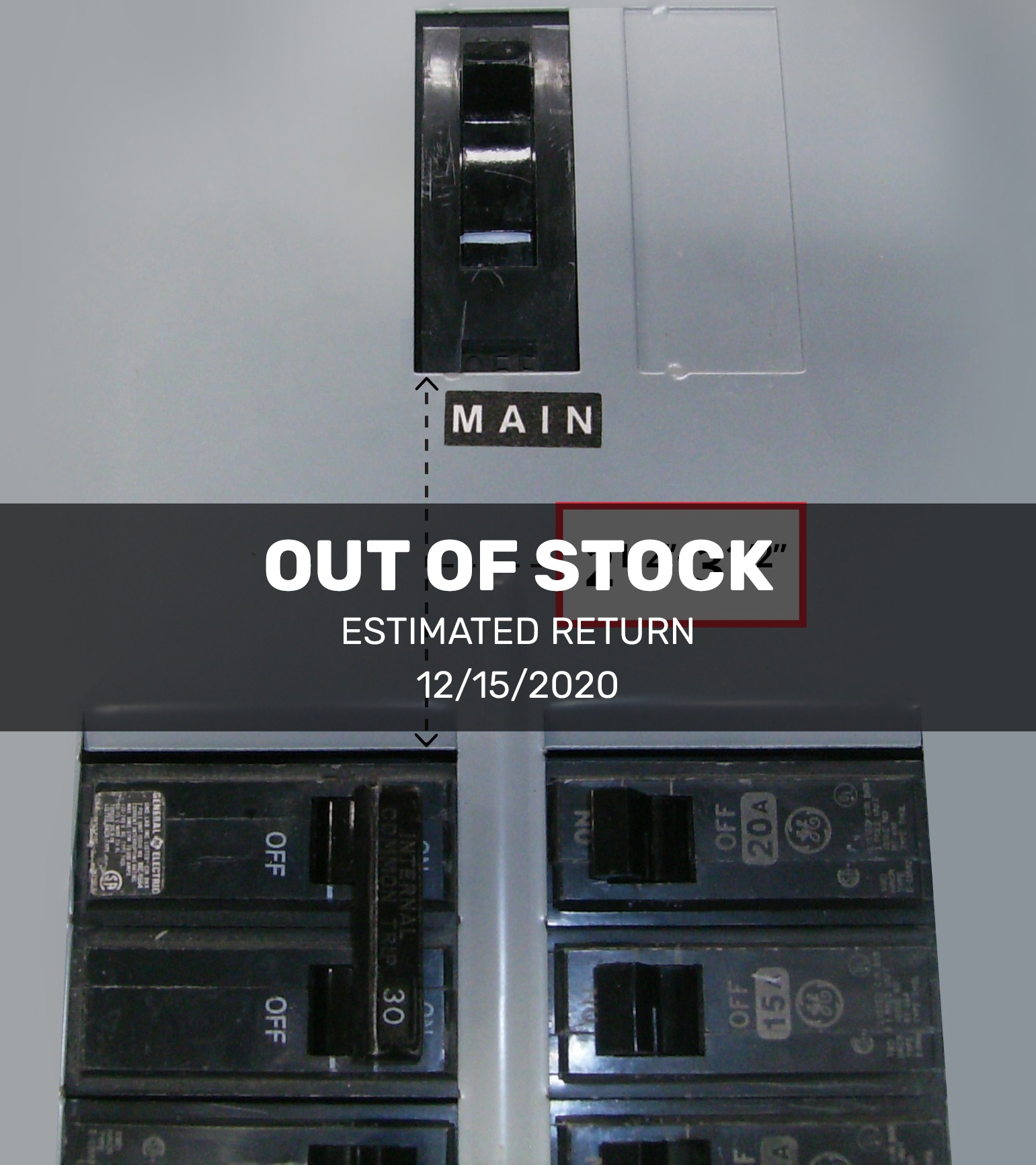 Generator Interlock Kit General Electric GE Vertical Throw 150 and 200 ...