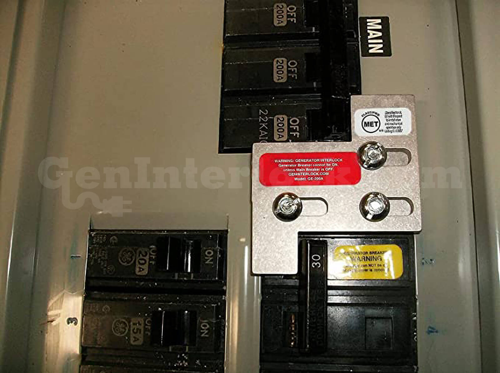 Generator Interlock Kit General Electric GE / OEM 150 and 200 Amp ...