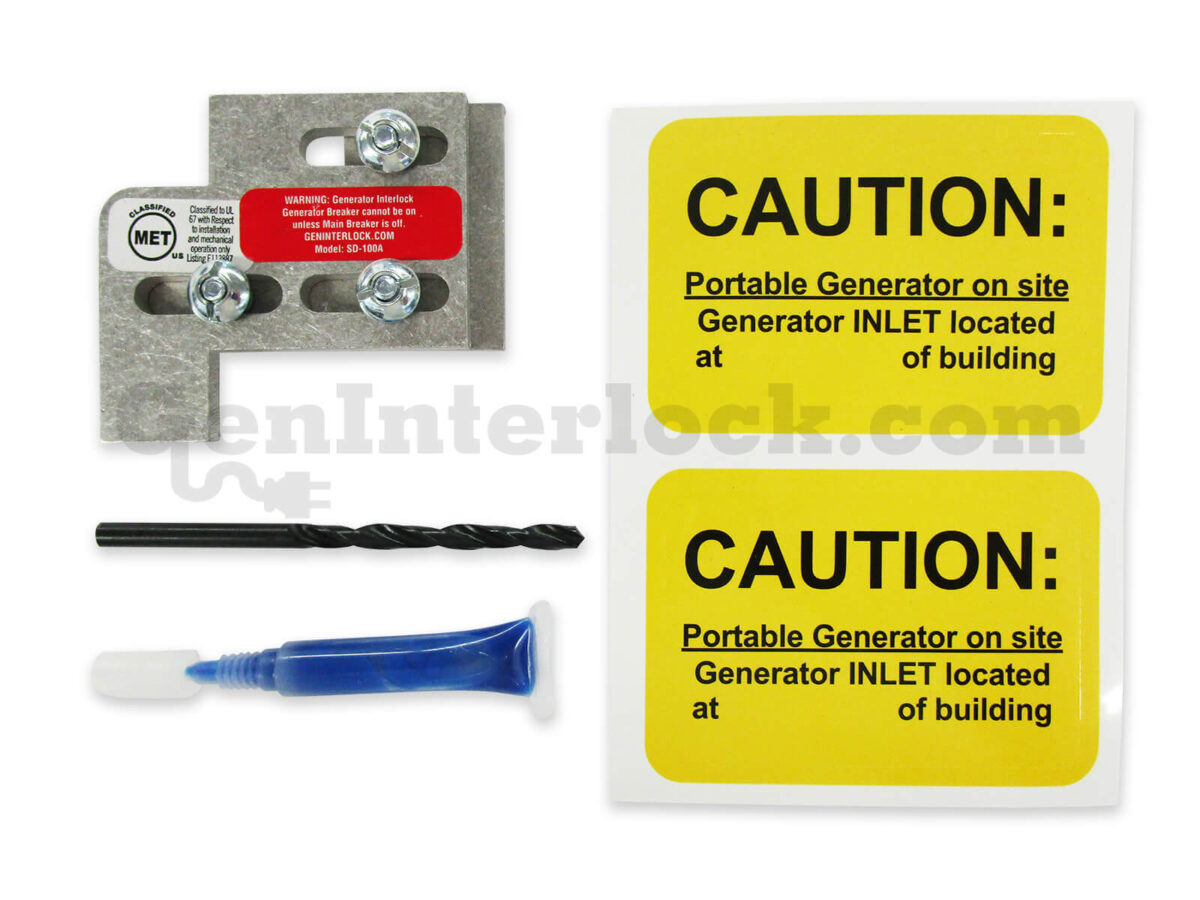 Generator interlock kit Square D Homeline 100 Amp Panels | GenInterlock